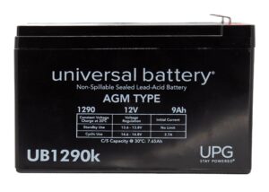 upg 12v 9ah sla battery replacement for apc back-ups es 650