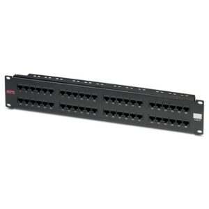 apc cables apc 48 port cat6 network patch panel