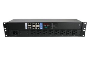 synaccess sp-1001d synlink monitored 1u pdu (non-switchable outlets) 120v/20a, 8 outlets nema5-20r - 1% accurate energy meter kwh (8) - access via web app, ssh, serial, http(s) api