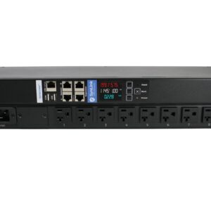 Synaccess SP-1001D SynLink Monitored 1U PDU (Non-SWITCHABLE OUTLETS) 120V/20A, 8 Outlets NEMA5-20R - 1% Accurate Energy Meter KWH (8) - Access Via Web App, SSH, Serial, HTTP(S) API