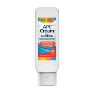 apc cream with cannabis oil 8oz | helps with arthritis pain and joint pain | helps reduce neck & back pain | helps reduce tendonitis | helps reduce sciatic nerve pain