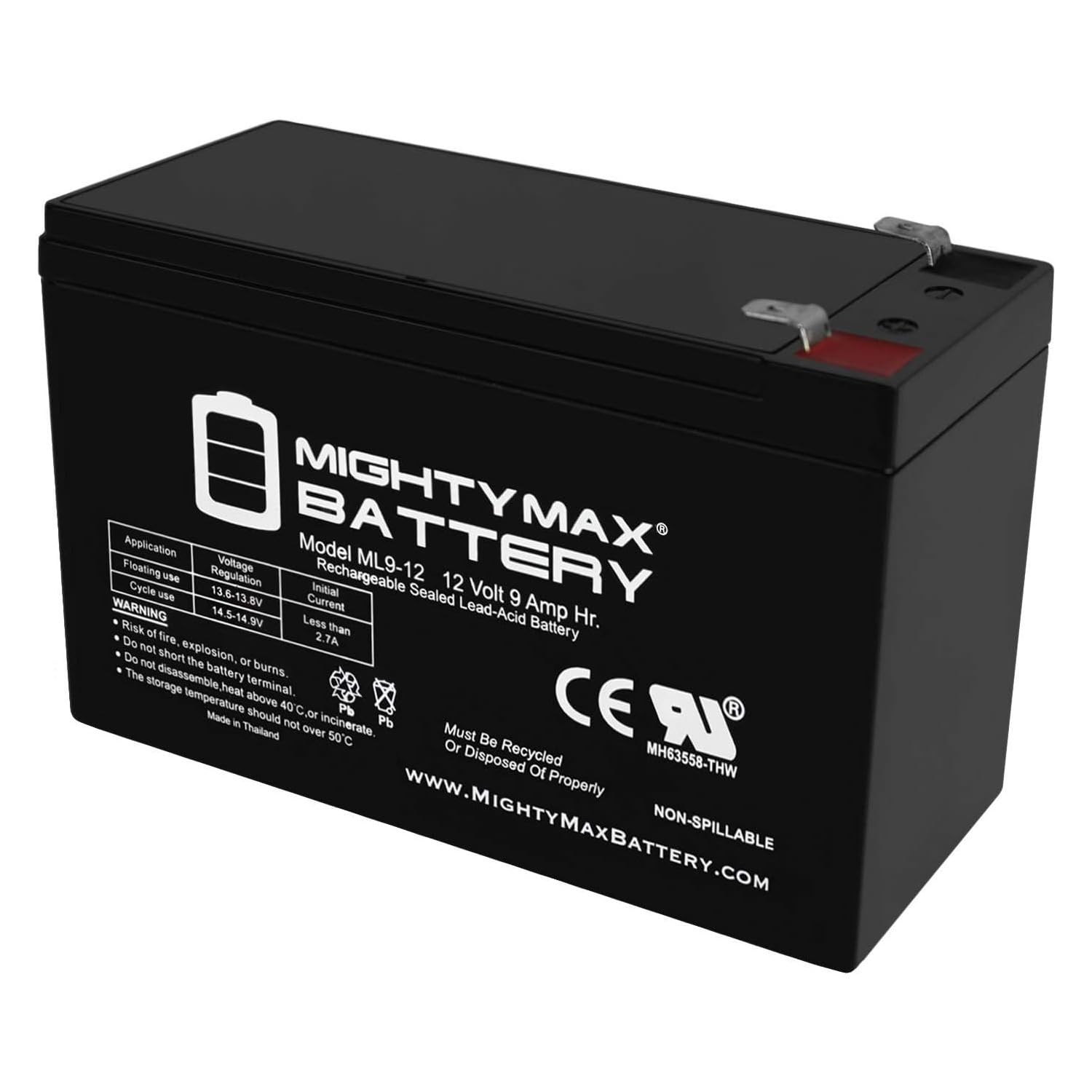 Mighty Max Battery 12V 9AH Replacement for APC Back-UPS 600 BN600