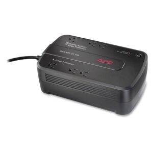 apc back-ups 350va ups battery backup & surge protector (be350g)