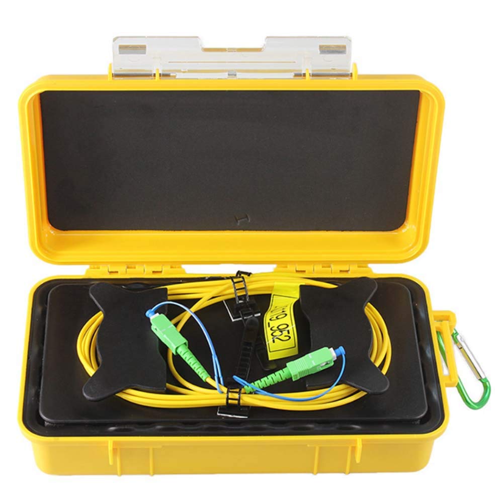 FTTH SC/APC-SC/APC Connectors OTDR Launch Cable Box G652D Singlemode 9/125 1000 Meters Fiber Optic Dead Zone Eliminator