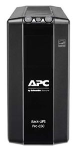 apc br650mi back ups pro br 650va 6 outletsperp avr lcd interface