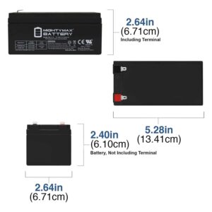 Mighty Max Battery ML3-12 - 12V 3AH Replacement Battery for APC Back-UPS ES BE350C / BE350R