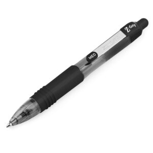 ZEBRA Z-Grip Smooth Mini Retractable Ballpoint Pens - 1.0mm - Black - Pack of 6