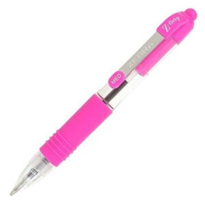 zebra z-grip mini ballpoint pen pack of 12 pink