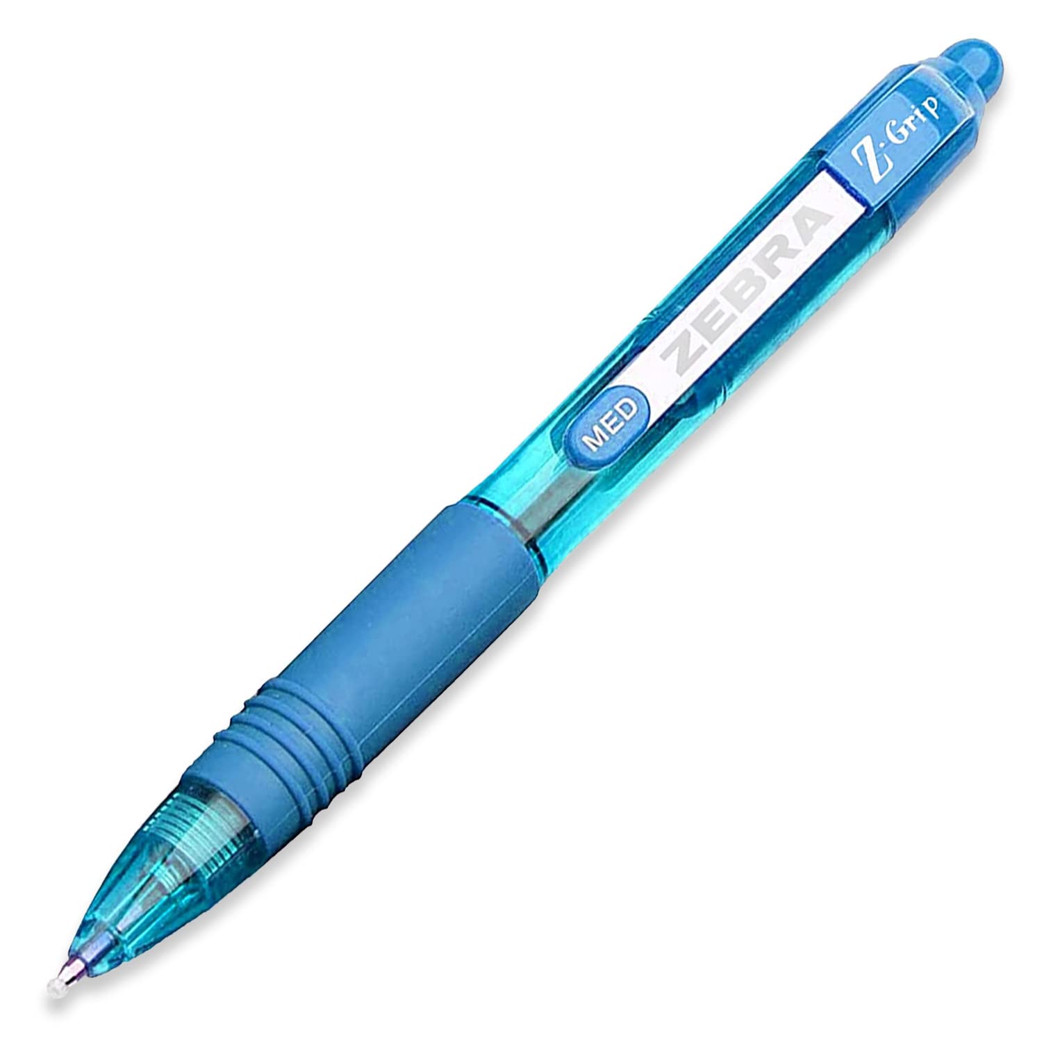 Zebra Z-Grip Smooth Mini Retractable Ballpoint Pens - 1.0mm - Light Blue - Pack of 3