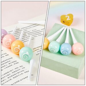 EXCEART Highlighters 6Pcs Cute Mini Highlighter Pen lollipop shaped Pastel Color Chisel Tip Gift Highlighter Marker Fine Point Tips for Art Posters Painting Bookmarks