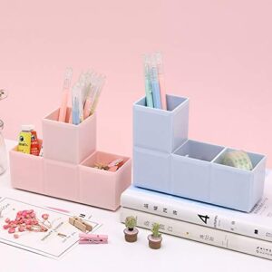 ROLTIN 1 Pc Pen Pencil Holder Container Desk Multifunction Mini Desktop Dustbin Vase Pot Makeup Brush Holders Home Office Stationery