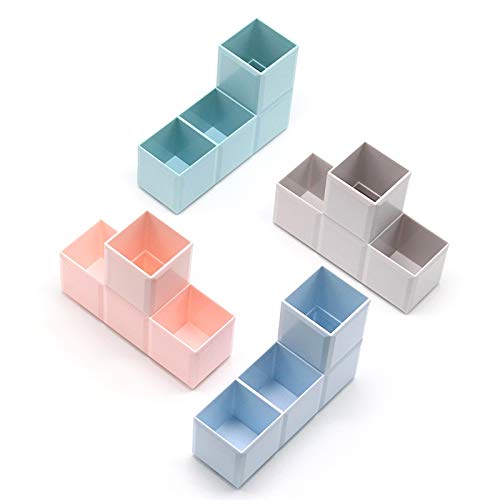 ROLTIN 1 Pc Pen Pencil Holder Container Desk Multifunction Mini Desktop Dustbin Vase Pot Makeup Brush Holders Home Office Stationery