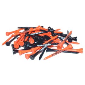 team golf ncaa syracuse orange pack of 50 golf tees 2-3/4" golf tees, 50 pack, regulation size, multi team colors