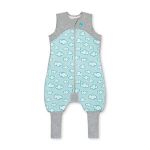 love to dream lite organic baby sleep suit (12-24 mo), super soft temp regulating sleeping suit, 0.2tog lightweight wearable blanket, turquoise