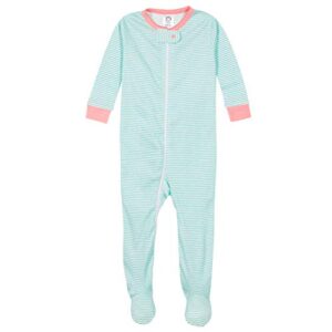 Gerber Baby Girls' 4-Pack Footed Pajamas, Love Llamas Pink, 6 Months