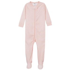 Gerber Baby Girls' 4-Pack Footed Pajamas, Love Llamas Pink, 6 Months