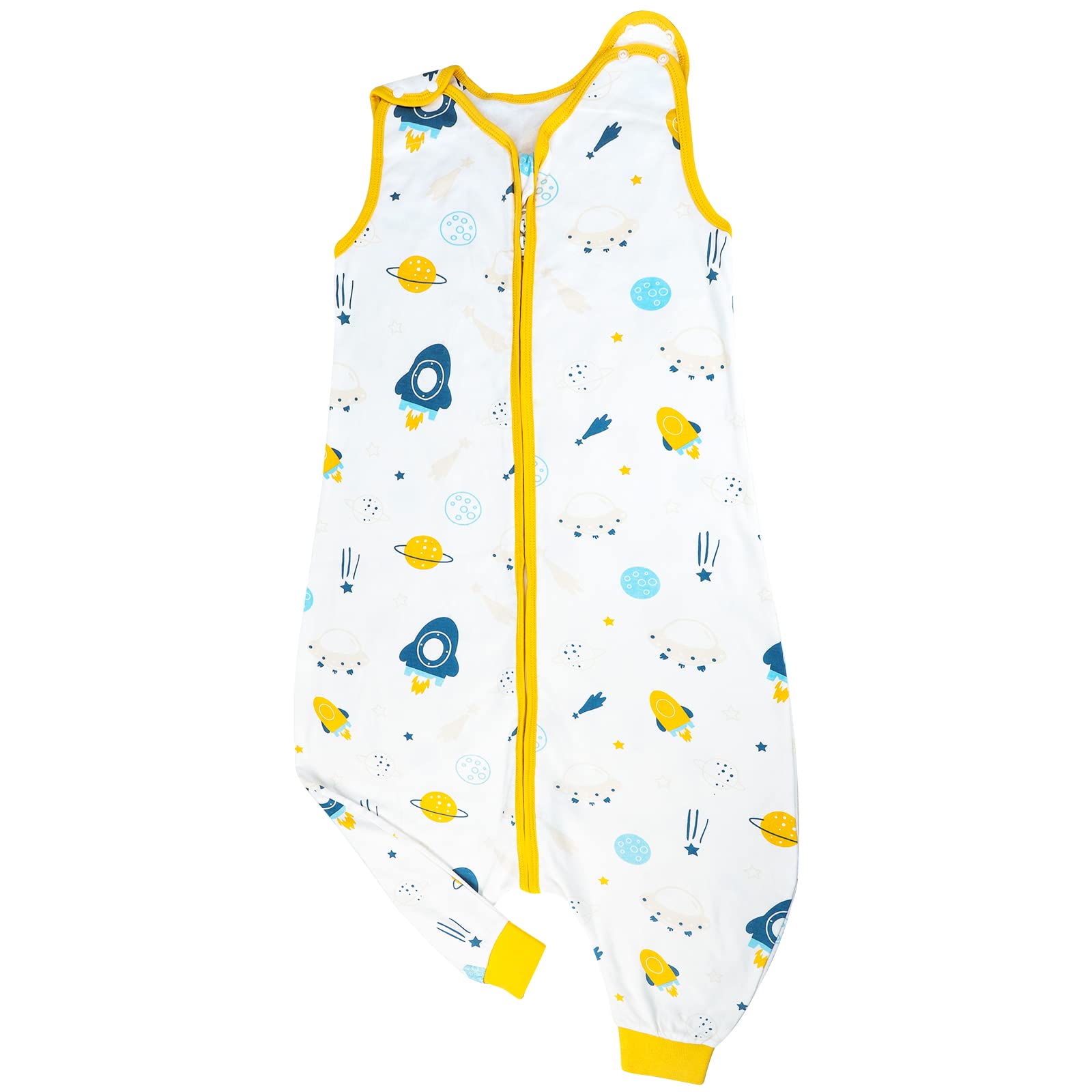 MooMoo Baby Sleep Sack with Feet Summer Toddler Wearable Blanket with 2-Way Zipper Sleeveless Baby Cotton Sleeping Sack with Legs 3-5T