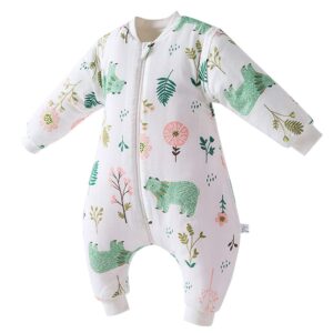 happy cherry baby winter coverall one piece cute cartoon cotton sleeping sack