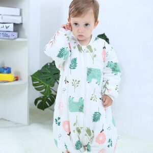 Happy Cherry Baby Winter Coverall One Piece Cute Cartoon Cotton Sleeping Sack