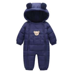 aimisyou baby winter suit snowsuit 3-6-9 months for boys warm infant toddler clothes coat