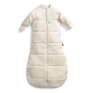 ergopouch 3.5 tog jersey sleeping bag - organic cotton baby sleeping bag, made of soft & breathable material (oatmeal marle, 8-24 months)