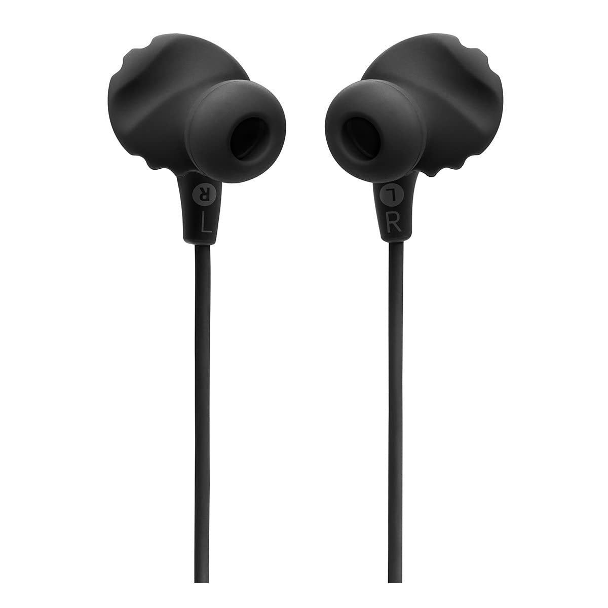 JBL Endurance Run 2 Wired - Waterproof Wired Sports in-Ear Headphones, Pure Bass Sound, Hands-free calls, Never hurt. Never fall out. (Black)