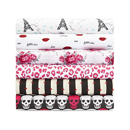 Betsey Johnson - Twin Sheets, Soft & Lightweight Bedding, Fade & Wrinkle Resistant (Wonderland Stripe, Twin)