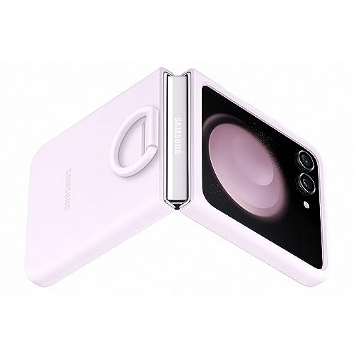 Samsung Galaxy Official Silicone Case with Ring for Z Flip5, Lavender