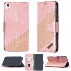 case for sony xperia z5 premium case compatible with sony xperia z5 premium phone case flip stand cover stitching style wallet case pink