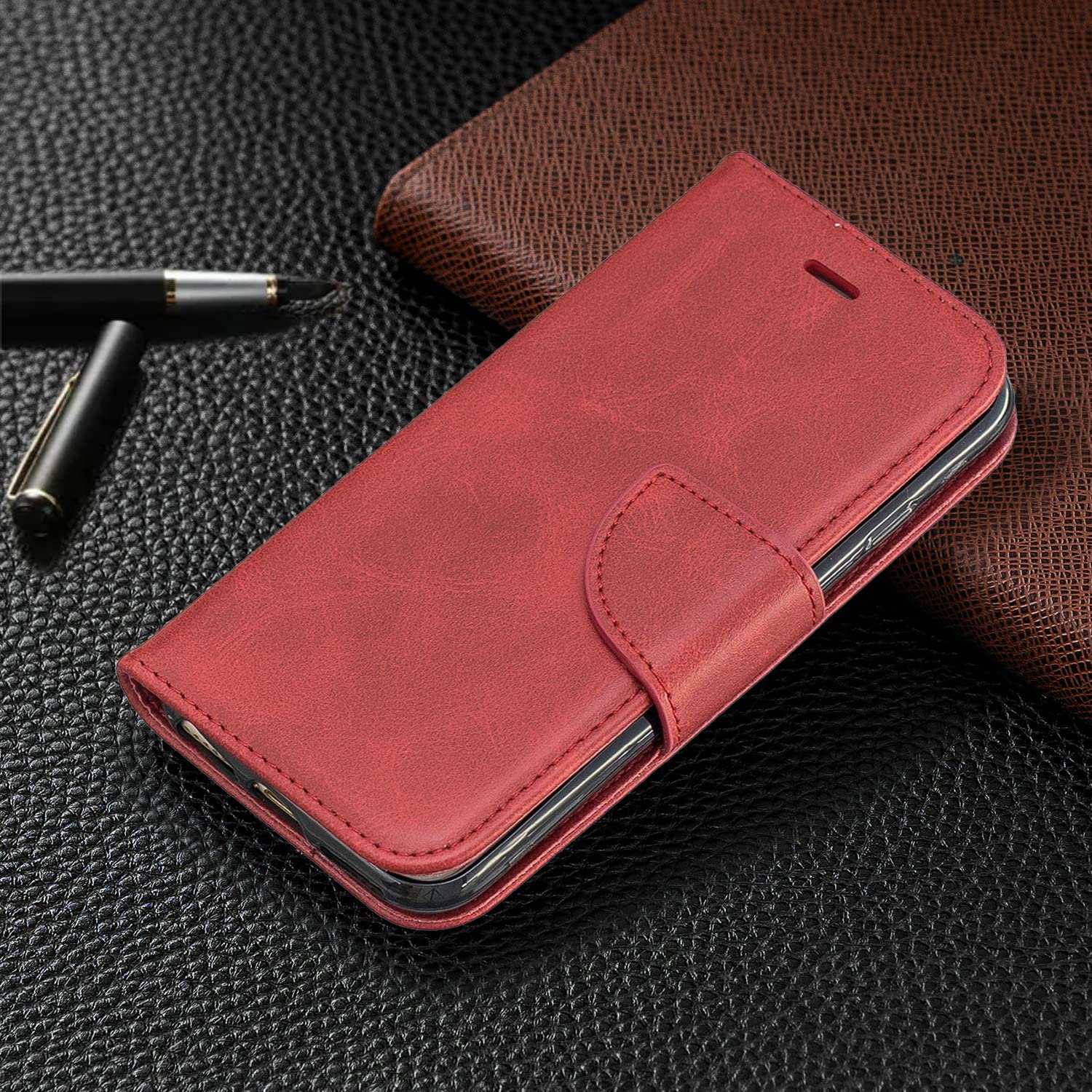 Case for Sony Xperia Z5 Premium Case Compatible with Sony Xperia Z5 Premium Phone Case Flip Stand Cover PU Leather YZW Wallet Case Red