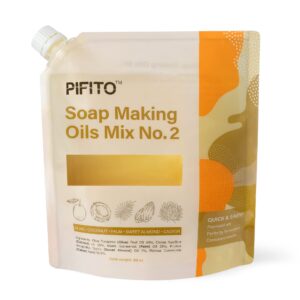 pifito soap making oils mix no. 2 │ 60 oz quick mix blend of pre-measured oils for cold process soap making supplies