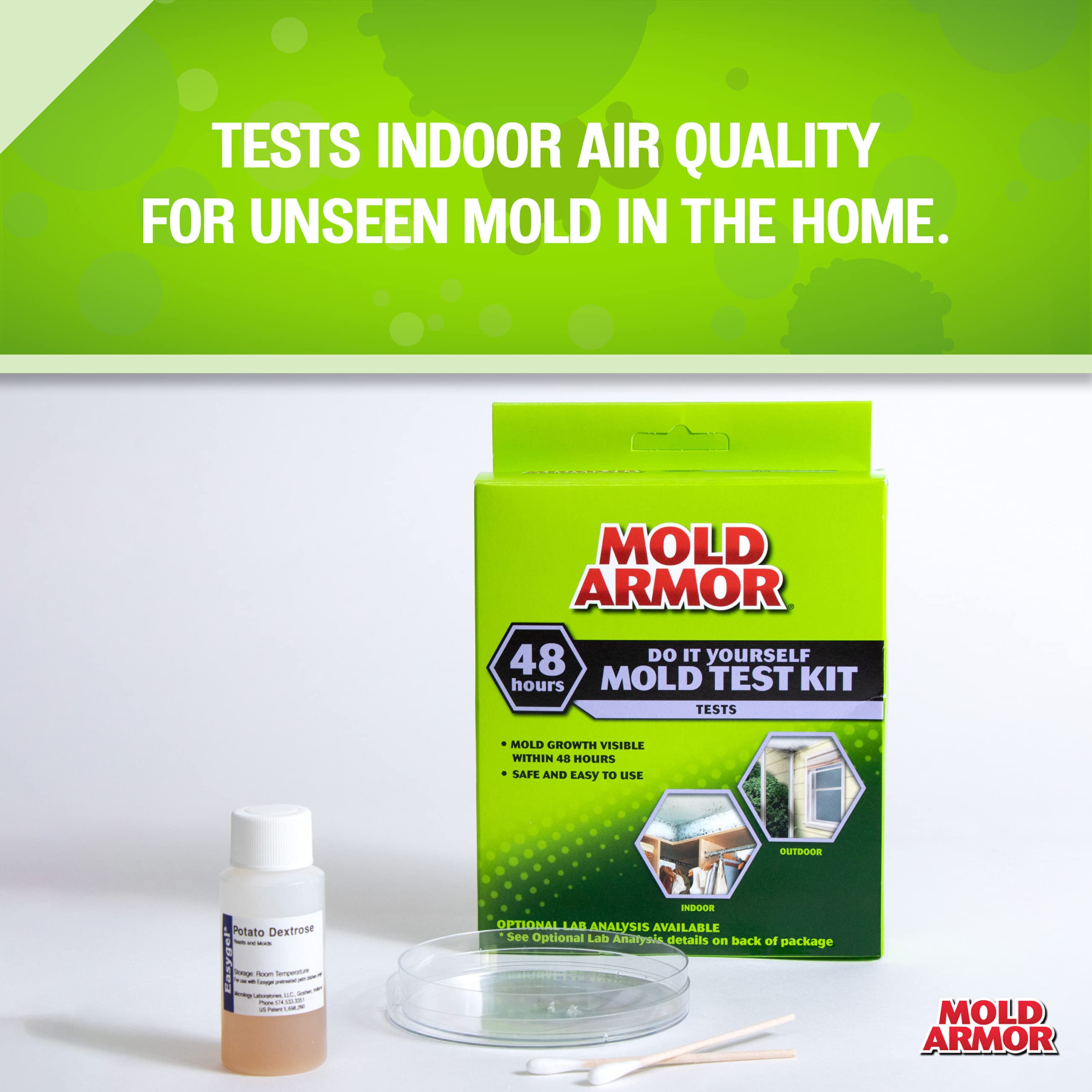 Mold Armor FG500 Do It Yourself Mold Test Kit, Gray (Pack of 2)