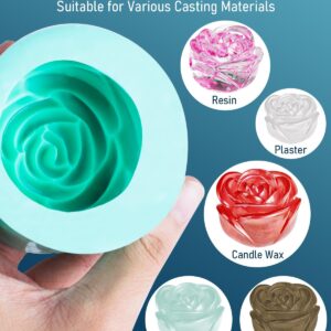 Nicpro 74oz Silicone Mold Making Kit, Platinum Liquid Silicone Rubber for Mold Maker, Jade Green Flexible & Food Safe Mix Ratio 1:1 for Casting 3D Resins Molds DIY with Mold Housing, Mixing Cups