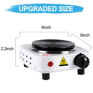 DINGPAI Hot Plate for Candle Making, White Color Electric Hot Plate for Melting Wax, Chocolate, Candy and More