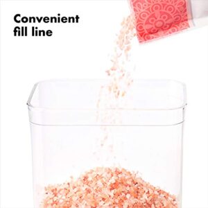 OXO Good Grips POP Container - Airtight Food Storage - Small Square Short 1.1 Qt Ideal for 1 lb of brown sugar or confectioner's sugar