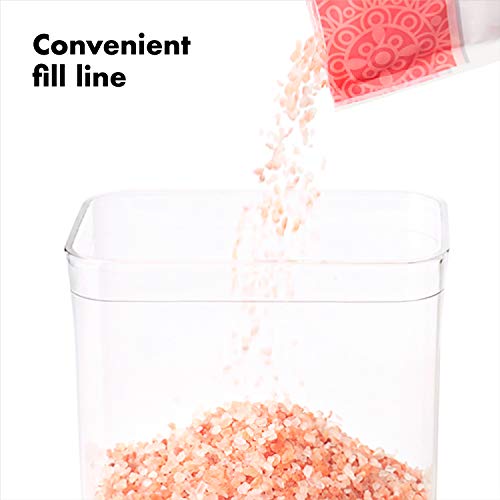 OXO Good Grips POP Container - Airtight Food Storage - Small Square Short 1.1 Qt Ideal for 1 lb of brown sugar or confectioner's sugar