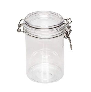 fixturedisplays® wire clasp pet jar 750 ml spice jar seal paint oil storage jar container lock 18615-750ml-snl listing