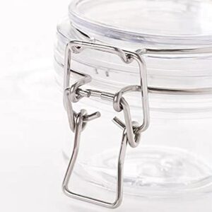 FixtureDisplays® Wire Clasp PET Jar 750 ml Spice Jar Seal Paint Oil Storage Jar Container Lock 18615-750ML-SNL LISTING