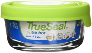 anchor hocking 2-c. round true seal canister.