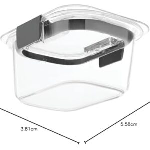 Rubbermaid Brilliance Food Storage Container, Small, 1.3 Cup, Clear 1991155