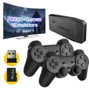 retro gaming console,retro game console,retro play game stick,retro game stick ,nostalgia stick game,retro plug and play gaming system,20,000+ games, 4k hdmi output,with dual2.4g wireless controllers