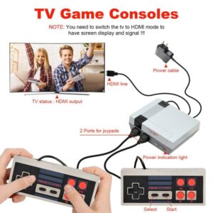 Retro Classic Game Console,HDMI Classic Retro Game Console 621 Games,Dual Control 8-Bit Handheld Game Player for TV Video, Christmas/Birthday/Thanksgiving/Valentine Gift