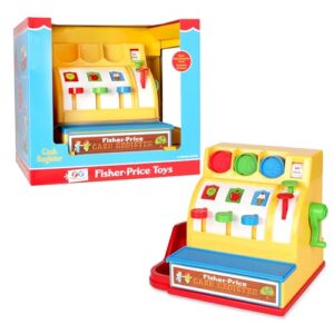 fisher-price classics - retro cash register - great pre-school gift for girls and boys, kids and toddlers, birthday gift, christmas, holiday, ages 2+