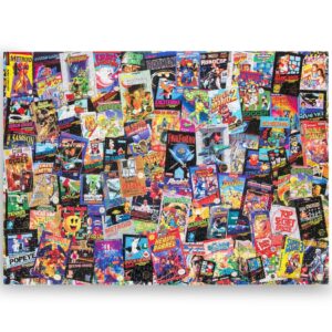 8-Bit Armageddon Retro Video Game Puzzle for Adults and Kids | 1000 Piece Jigsaw Puzzle Toy | Interactive Brain Teaser for Family Game Night | 28 x 20 Inches