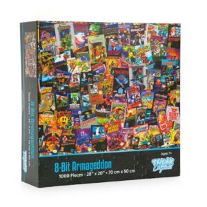 8-Bit Armageddon Retro Video Game Puzzle for Adults and Kids | 1000 Piece Jigsaw Puzzle Toy | Interactive Brain Teaser for Family Game Night | 28 x 20 Inches