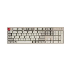 keychron c2 full size wired mechanical keyboard compatible with mac, keychron brown switch, 104 keys abs retro color keycaps gaming keyboard for windows, usb-c type-c braid cable