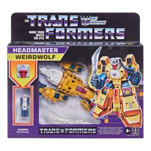 transformers 2021 modern figure in retro packaging decepticon headmaster weirdwolf with monxo