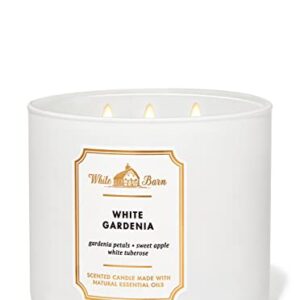 Bath & Body Works White Barn Scented 3-Wick Candle in White Gardenia