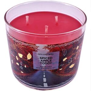 White Barn Bath & Body Works Spiced Apple Toddy 3 Wick Jar Candle 14.5 Oz