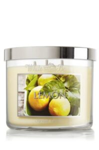 white barn lemon 14.5 oz 3-wick candle - bath & body works